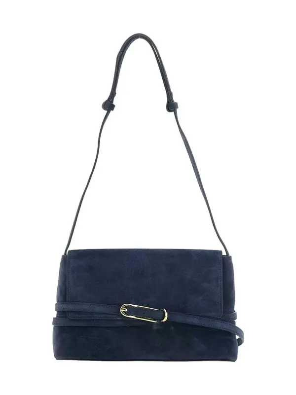 LIFFNER Buckle-detail Suede Shoulder Bag - Blue