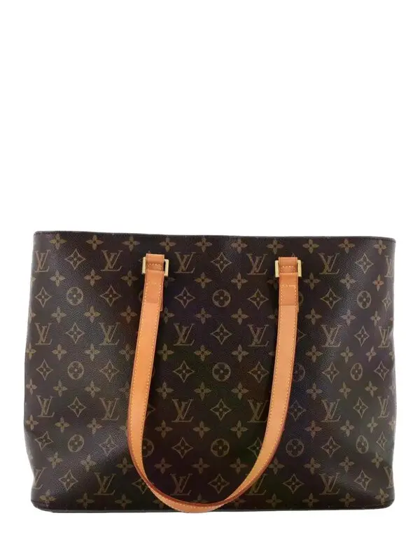 LOUIS VUITTON Luco Handbag Monogram Canvas Tote Bag - Brown