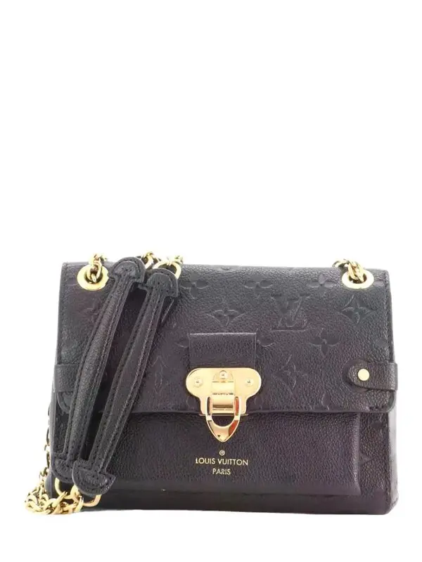 LOUIS VUITTON Vavin Handbag Monogram Empreinte Leather Bb Crossbody Bag - Black