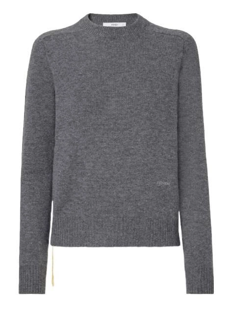 Fendi Melange Cashmere Jumper - Grey