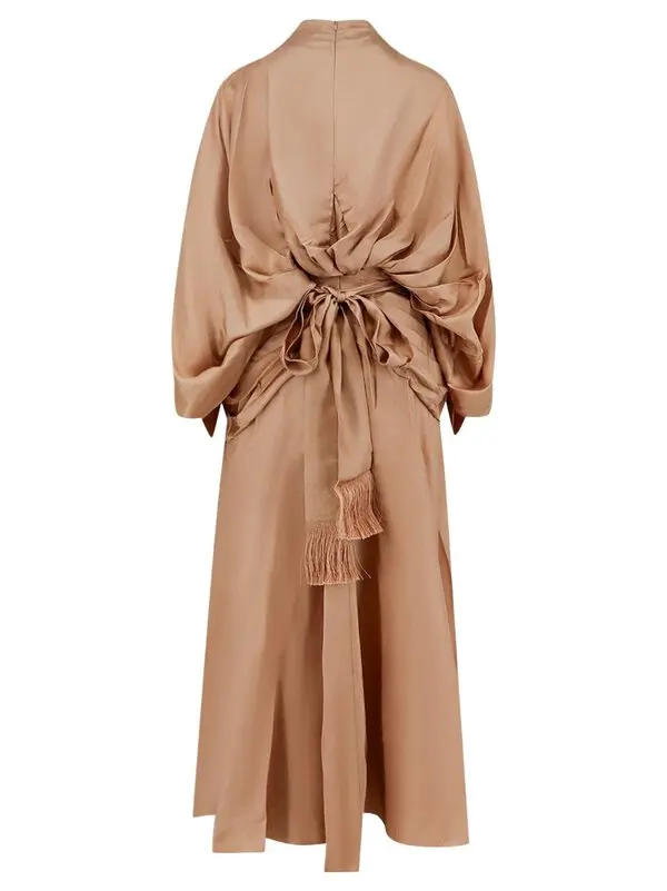 Zimmermann Lace-up Dress - Beige