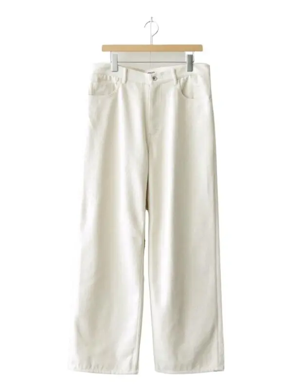Auralee Wide-leg Jeans - Ivory