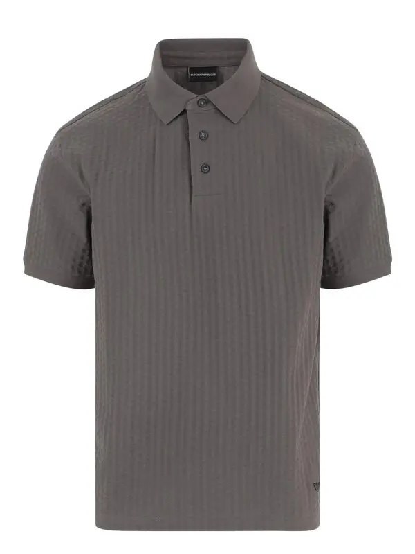 Emporio Armani Textured Polo Shirt - No