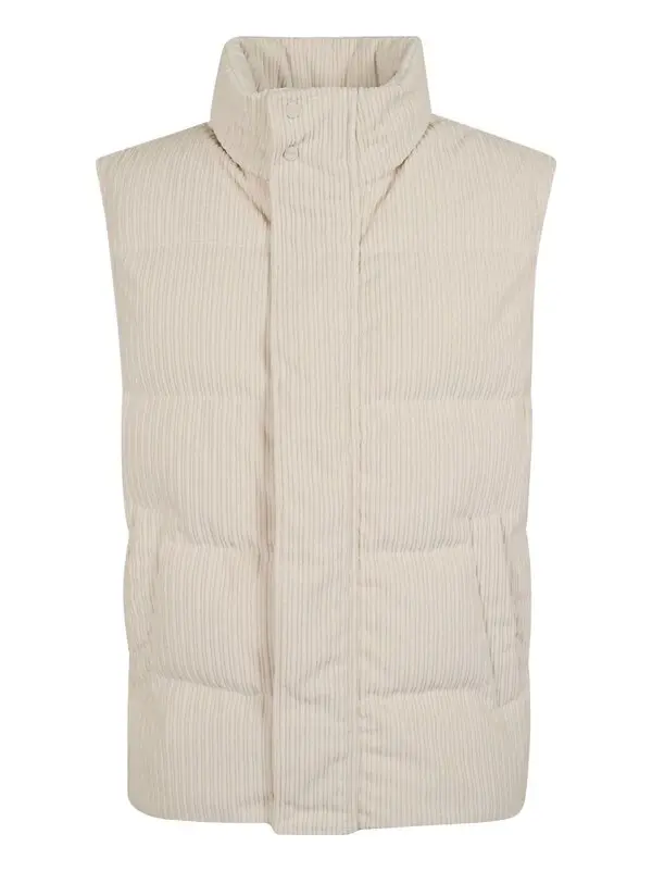 Herno Quilted Padded Gilet - Beige