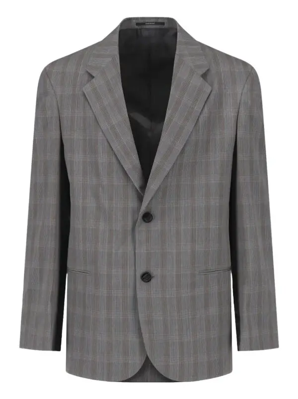 Gucci Prince Of Wales Wool Jacket - Gray