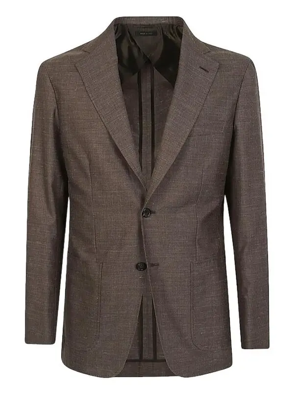 Brioni Long-sleeve Blazer - Brown