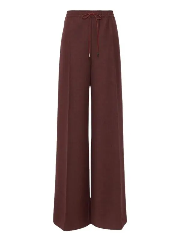 Max Mara Drawstring Casual Pants - Red
