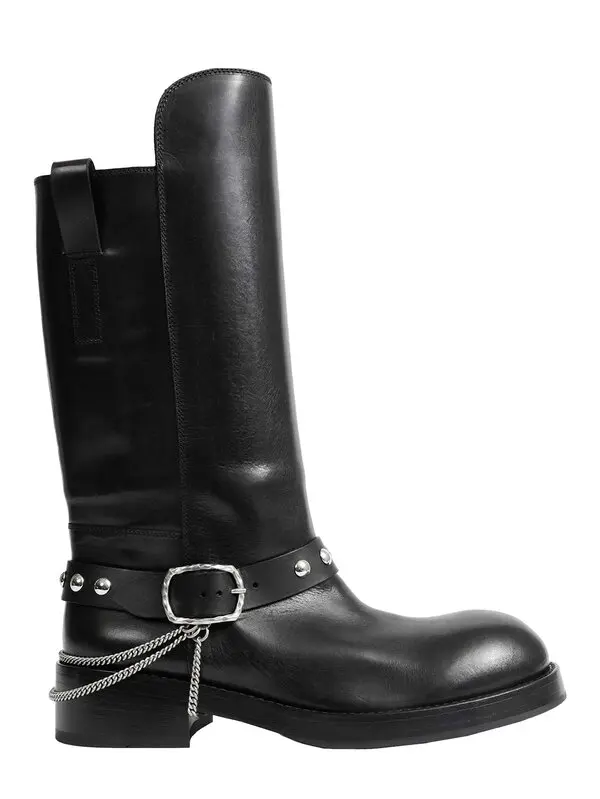 ANN DEMEULEMEESTER Edeed Riding Boots - Black
