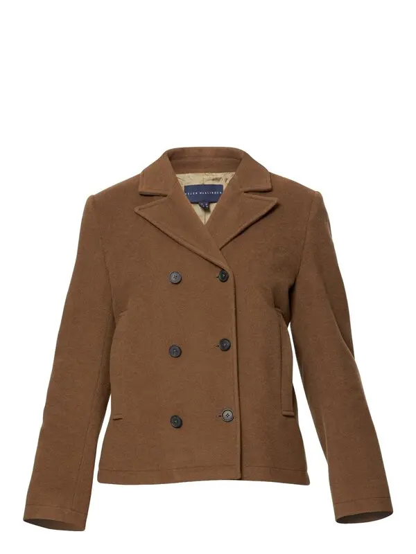 HELEN MCALINDEN Penelope Soft Umber Peacoat - Brown