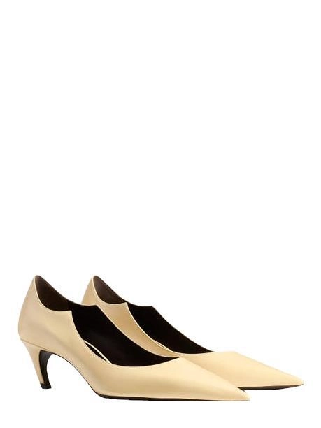Khaite Valerie Pointed Toe Pump - Butter