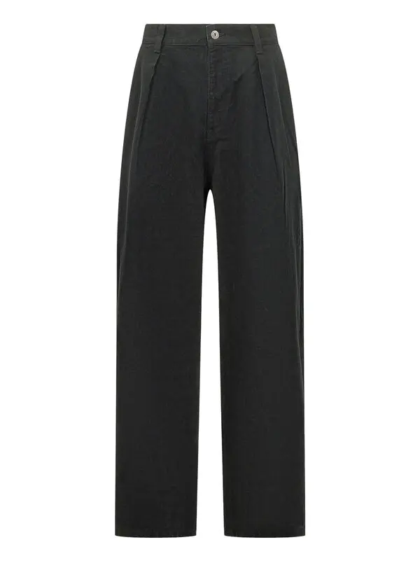 JW Anderson J. W. Anderson Single Pleat Trousers - Black