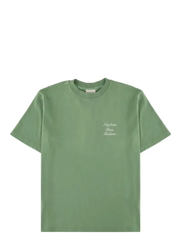 Drole De Monsieur Graphic Cotton T-shirt - Green