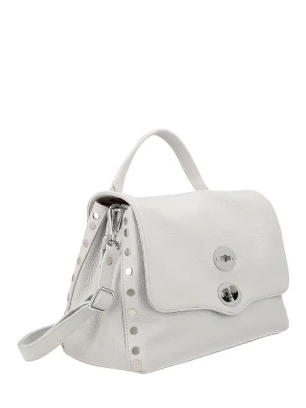 ZANELLATO Leather Top Handle Satchel Bag - Grey