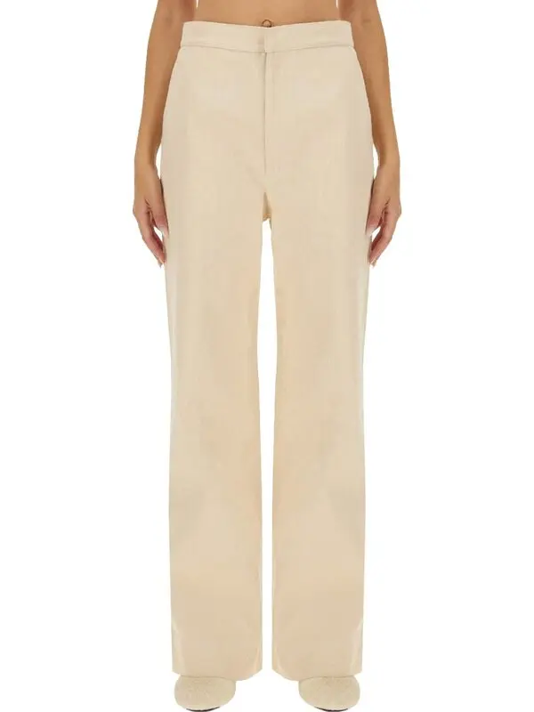 JIL SANDER Flared Pants - Ivory