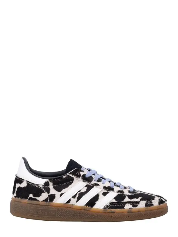 ADIDAS ORIGINALS Cow-print Handball Spezial Sneaker With Translucent Gum Sole - Core Black