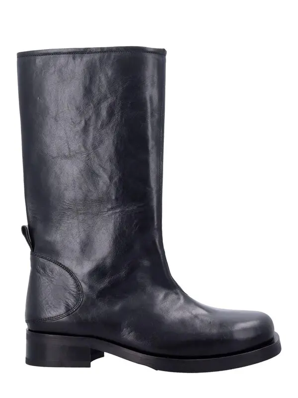 Our Legacy Leather Knee-high Boots - Nero
