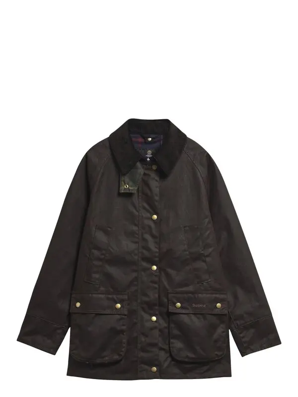 Barbour Waxed Cotton Utility Coat - Brown