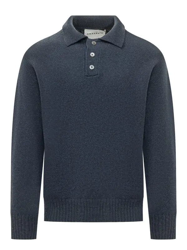 AMARANTO Polo Shirt - Navy