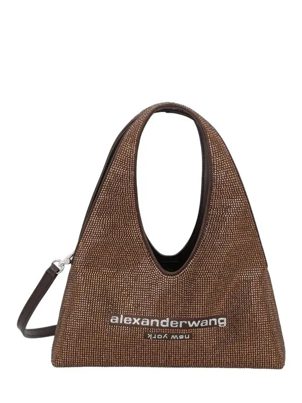 Alexander Wang 100% Crystal Glass Mini Crossbody Bag - Brown