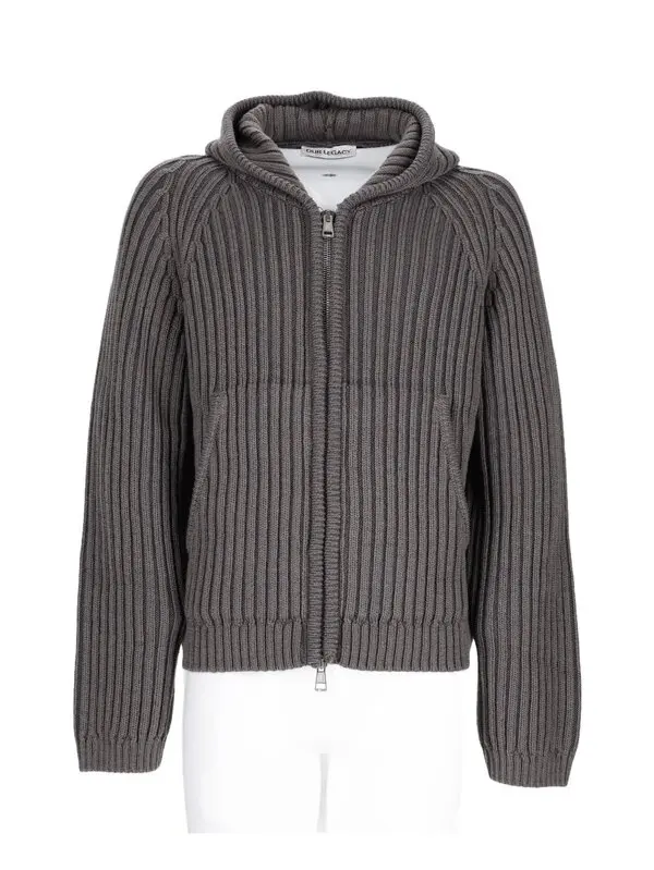 Our Legacy Striped Merino Wool Crewneck Sweatshirt - Grey