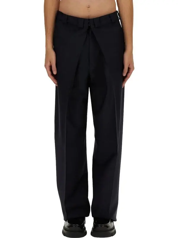 Givenchy Pleated Extra Large Chino Pants - Blue