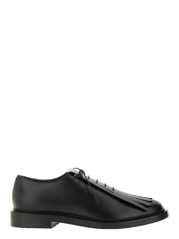 Max Mara Leather Derby - Black