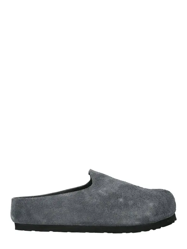 BIRKENSTOCK Suede Amsterdam Wrapped Clogs - Grey
