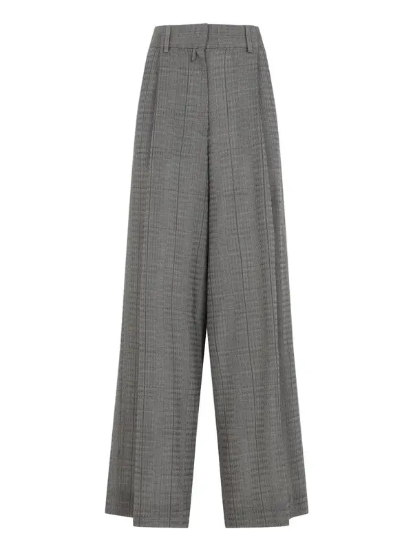 Dries Van Noten Wide-leg Wool Podium Pants - Grey