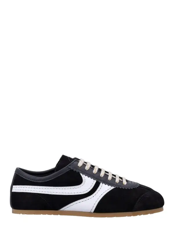 Dries Van Noten Low-top Leather Sneakers - Nero