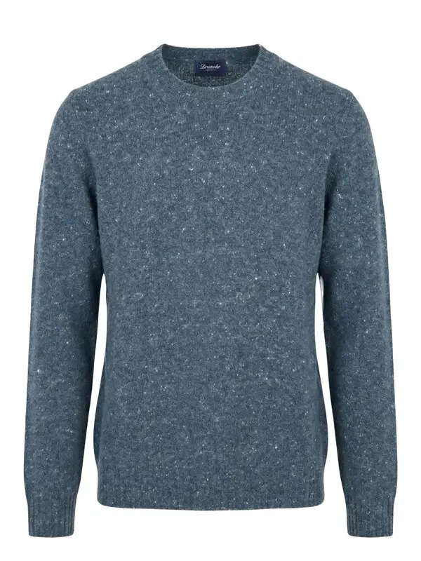 DRUMOHR 100% Lana Sweater - Navy