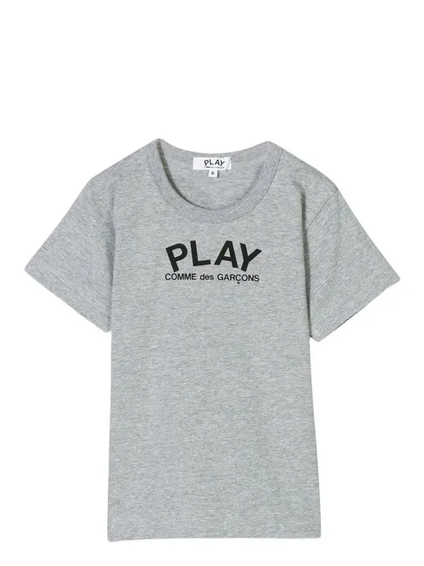 Play Comme Des Garcon Youth Mini Logo T-shirt - Grey