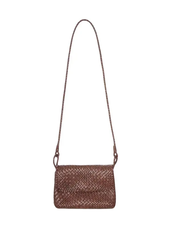 IBELIV 100% Veal Leather Mini Bag - Brown