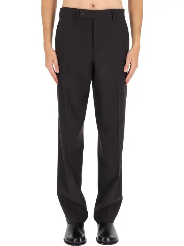 Fendi S Tailored Wool Blend Trousers - Brown
