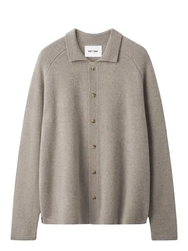 Soft Goat 100% Cashmere Crewneck Sweater - Grey