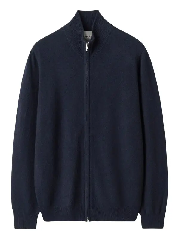 Soft Goat 100% Cashmere Crewneck Sweater - Navy