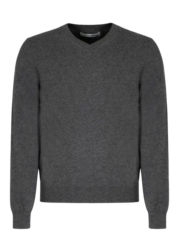 Comme Des Garçons 100% Wool Knit Sweater - Grey