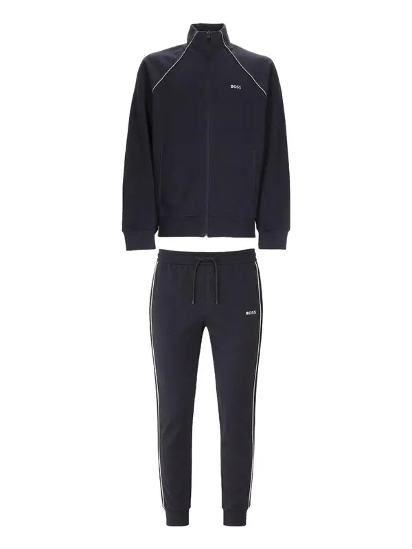 BOSS Zip-up Track Jacket And Jogger Set - Blue