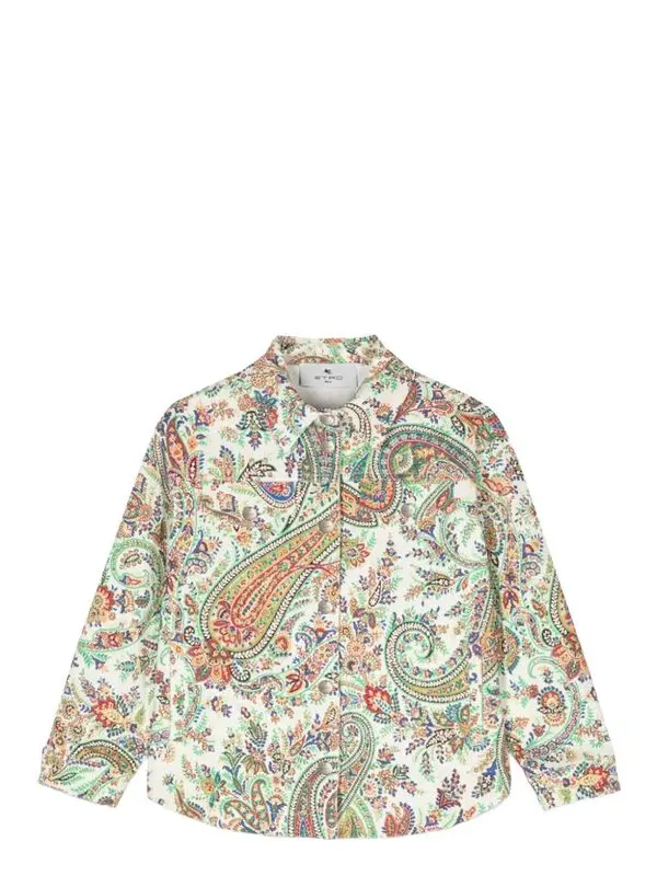 Etro Prints Legacy Cotton Jacket With Logo - Multicolour