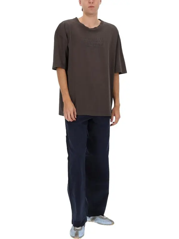 MAISON MARGIELA Oversized Cotton T-shirt - Blue