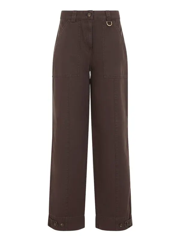 GOLDEN GOOSE Raphaela Regular & Straight-leg Workwear Pant - Brown