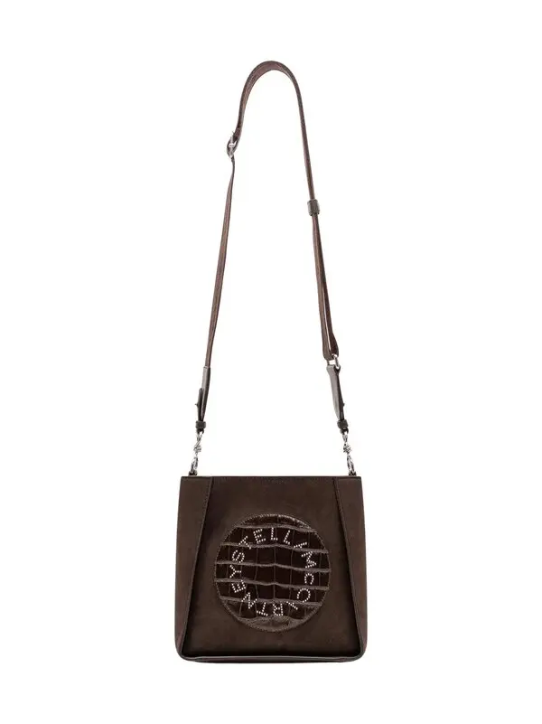 Stella McCartney Logo Crossbody Handbag - Coffee