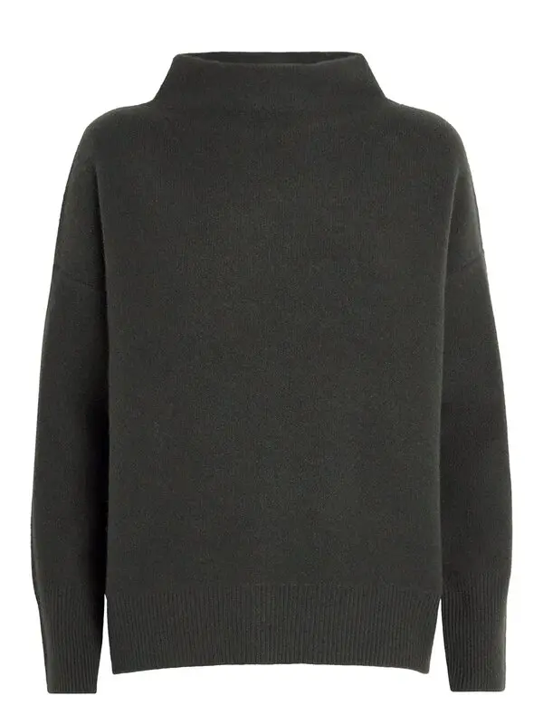 Vince Cashmere Funnel-neck Sweater - Green