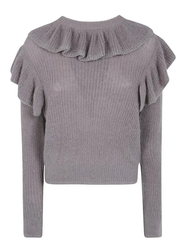 TWINSET Jumper With Lurex Yarn And Ruffles - No