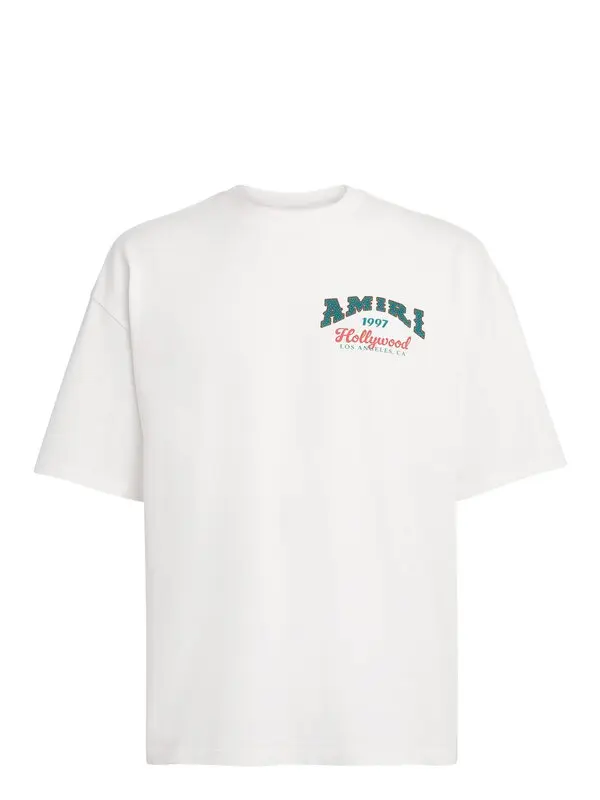 Amiri Cotton Hollywood T-shirt - White