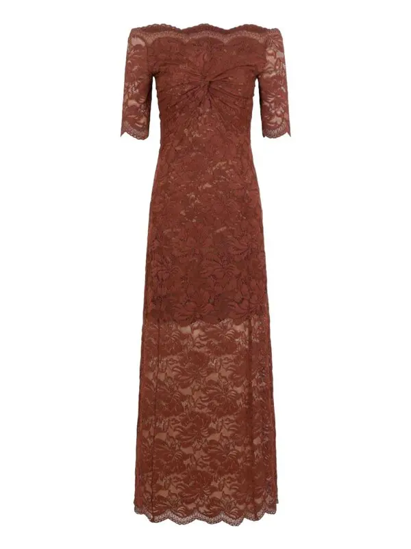 Rabanne Short-sleeved Dress - Cinnamon Brown