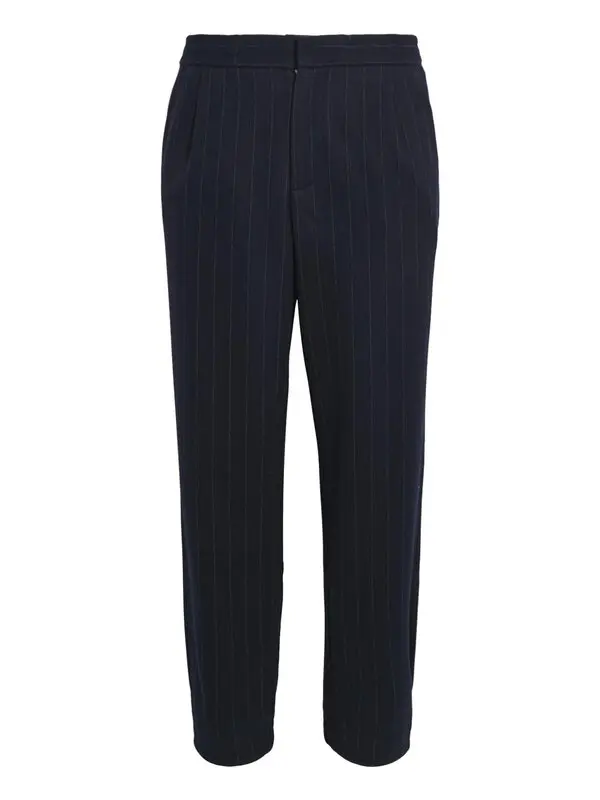 Sease Wool-cashmere-blend Pinstripe Trousers - Blue
