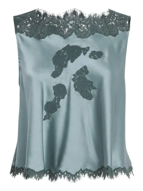 DÔEN Silk Valerina Top - Green