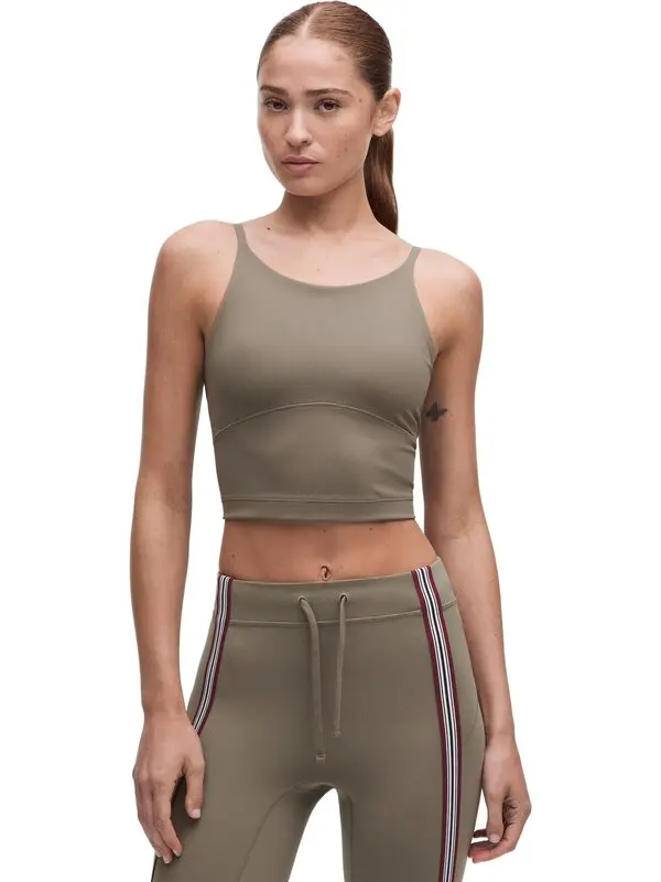 Lululemon Wunder Under Cropped Tank Top - Cypress Forest