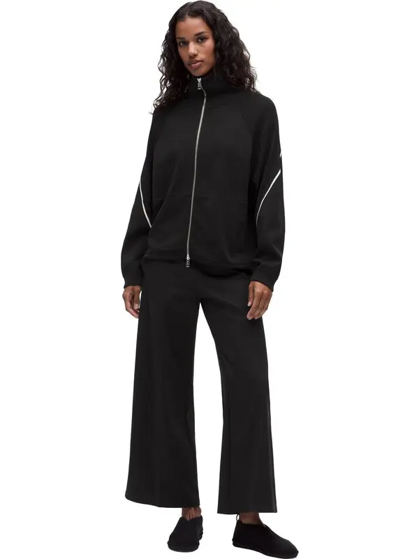Lululemon Daydrift Mid-rise Cropped Wide-leg Trouser - Black