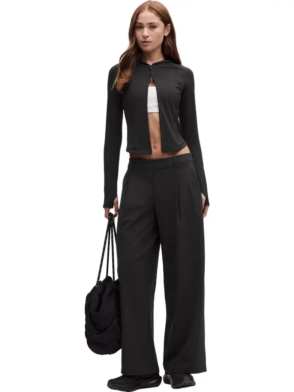 Lululemon Daydrift Low-rise Extra-wide Leg Trouser - Black